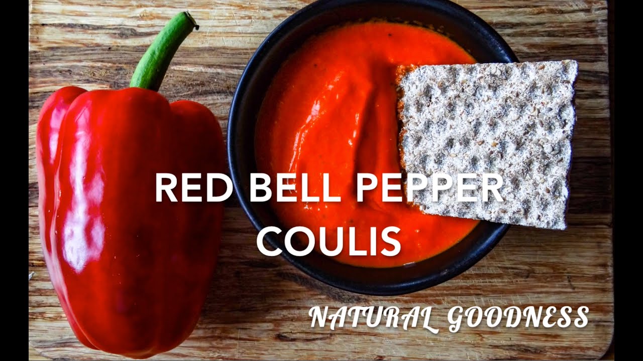 Red bell pepper coulis - YouTube