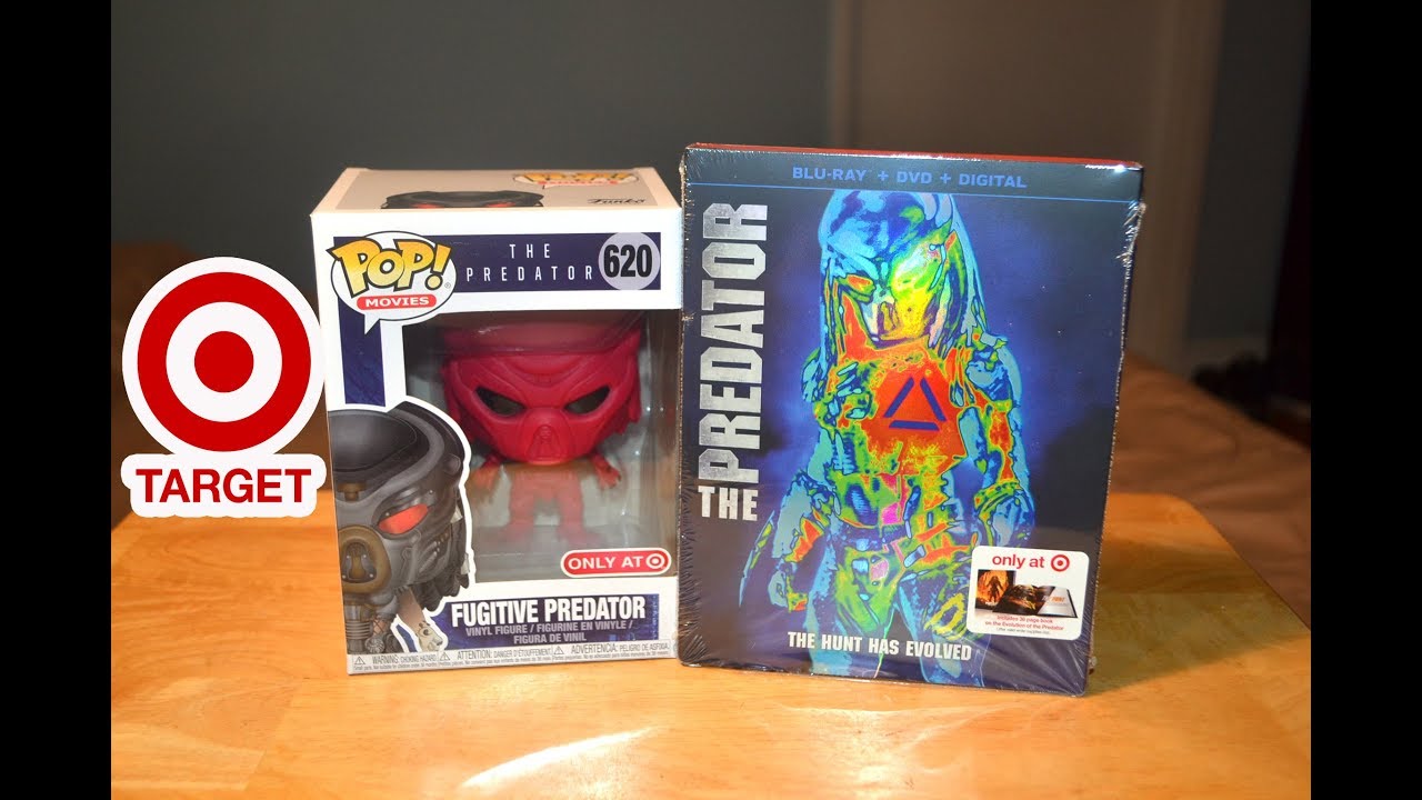 THE PREDATOR 2018 Target Exclusive Blu-ray with ART BOOK and FUNKO POP ...