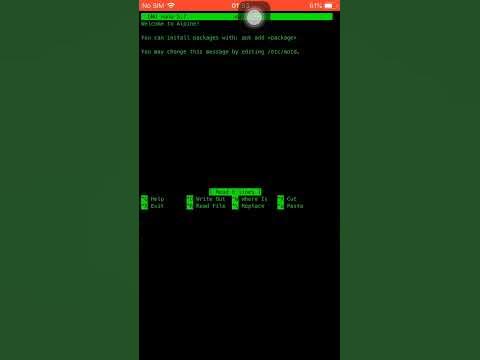 Install Nano in ISH Shell IOS - YouTube