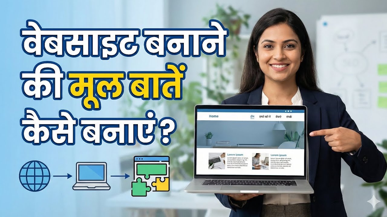 वेबसाइट बनाने की मूल बातें | Website कैसे बनाएं हिंदी में | Beginners Complete Guide - YouTube