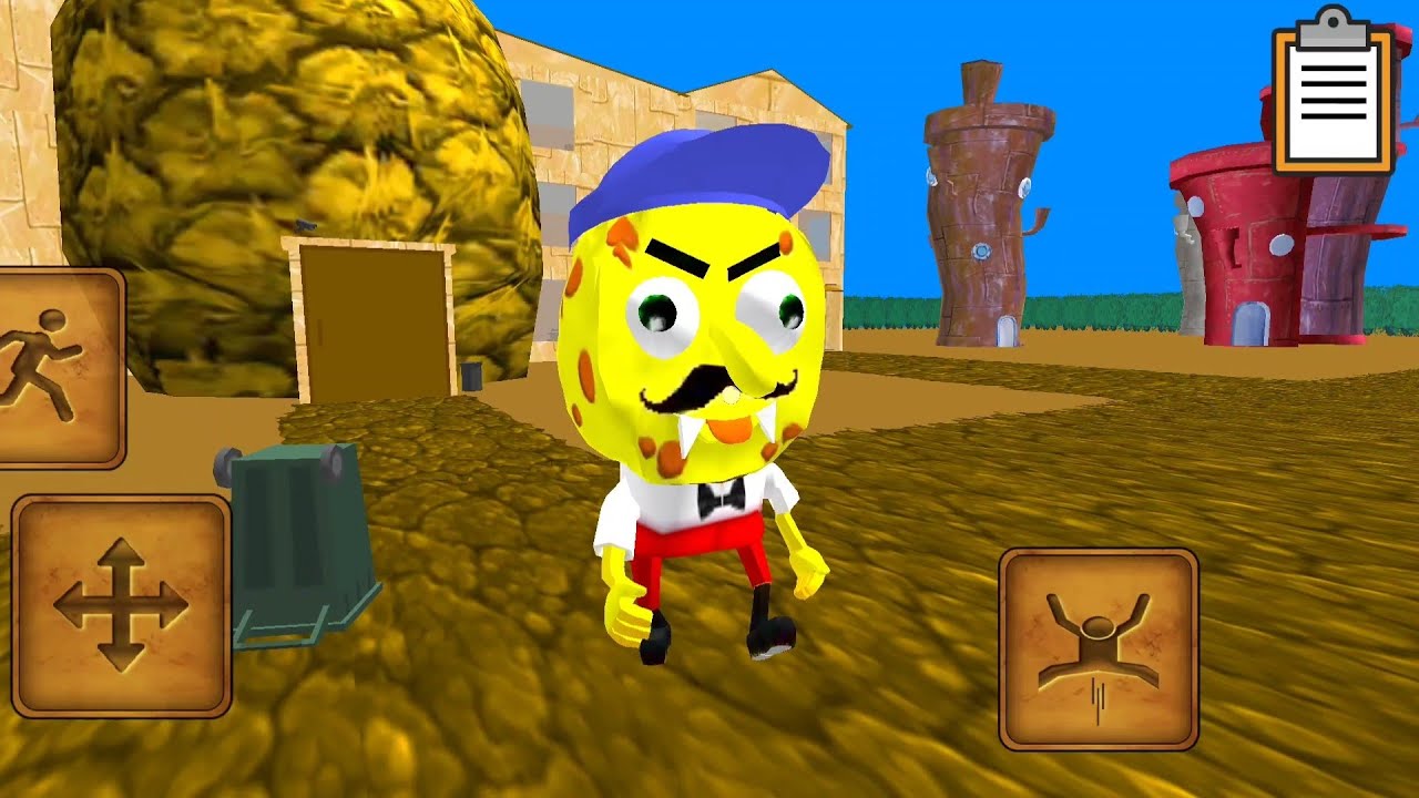 Sponge Horror Neighbor Escape 3D Mod - Level 17 - Gameplay - YouTube