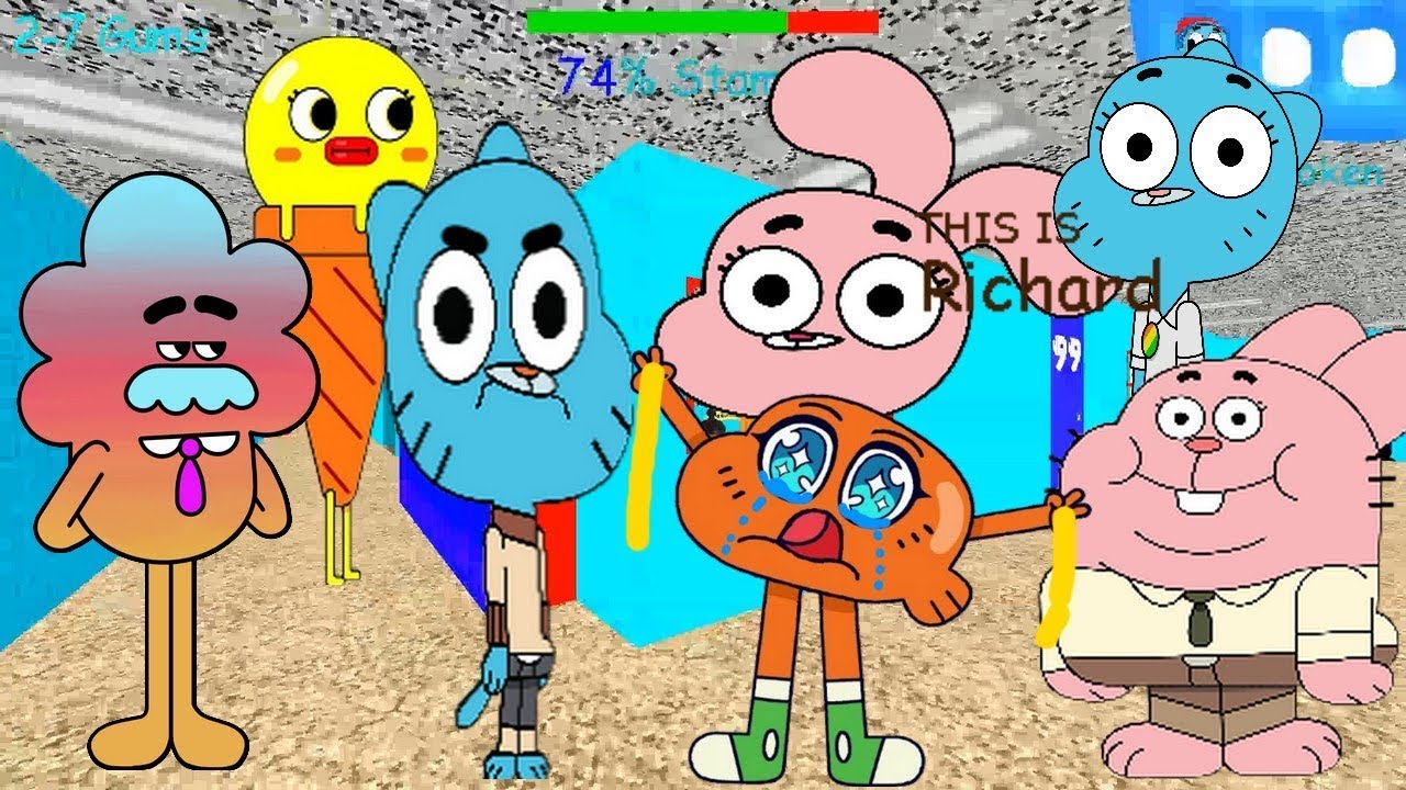 Gumball's Basics in Cartoon and Gumballs - Baldi's Basics V1.4.3 Mod ...
