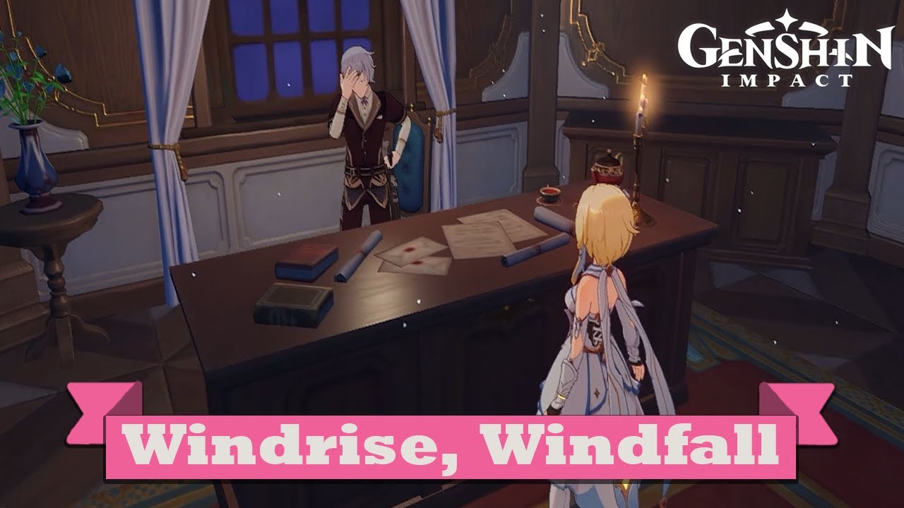 Windrise, Windfall | World Quest | Genshin Impact Gameplay - YouTube