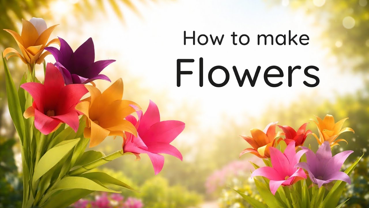 DIY 3D Flowers / Paper Flowers / Paper Origami - YouTube