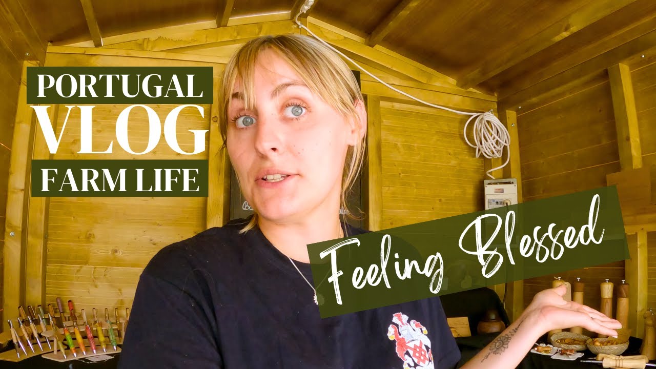 CREATING AN INCOME at a fair in Portugal ? - Off Grid Farm life Portugal. #vevor hose reel ...