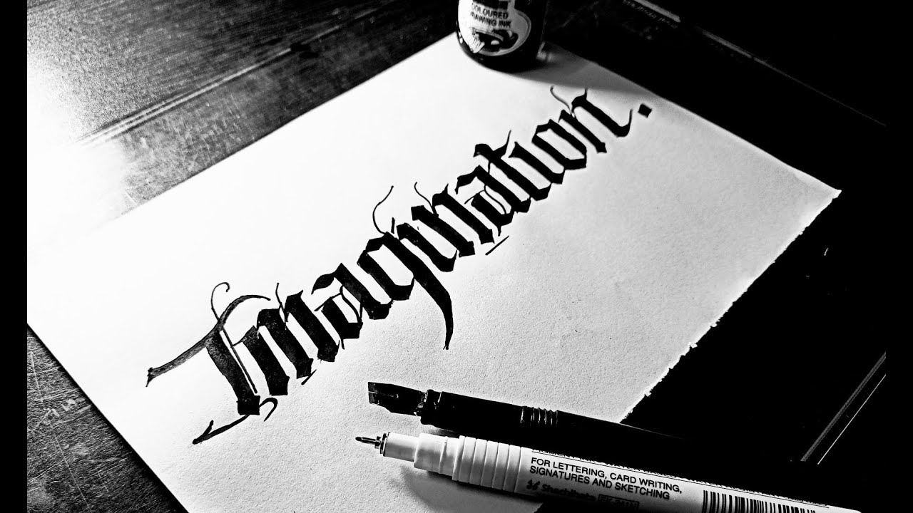 MORDERN CALLIGRAPHY| IMAGINATION - YouTube