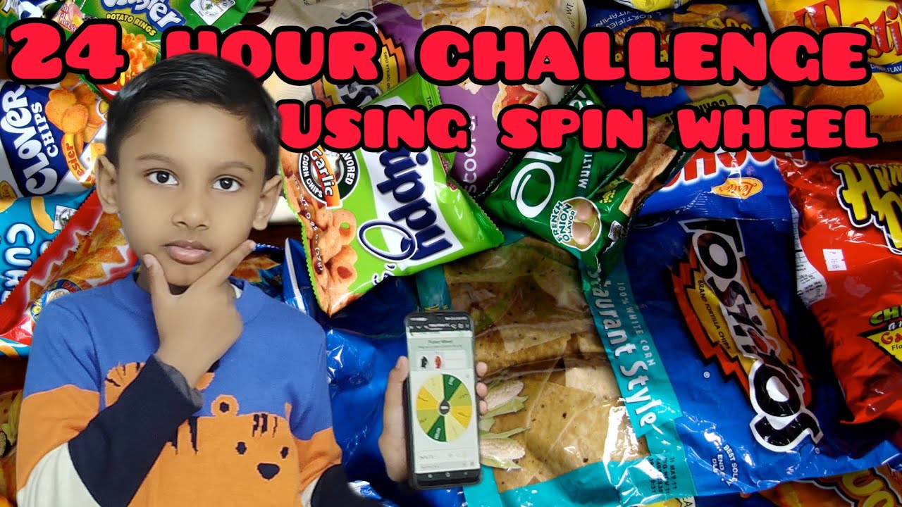 24 hours challenge! USING SPIN WHEEL - YouTube