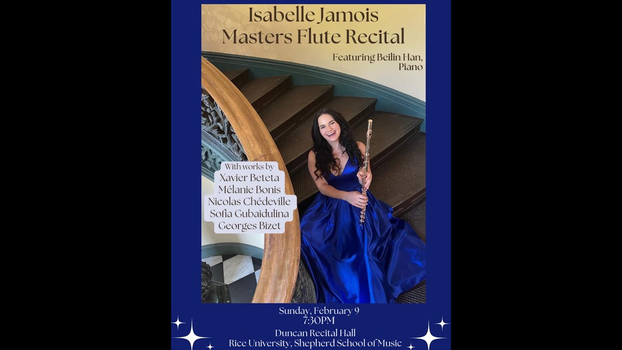 Isabelle Jamois Masters Flute Recital - YouTube