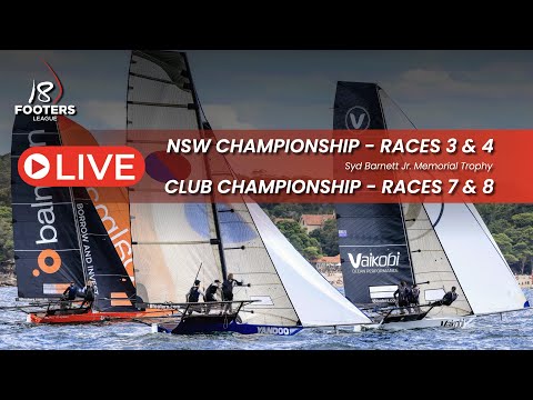 18ft -NSW Championship Races 3 & 4-Club Championship Races 7 & 8 (Syd Barnett Jr. Memorial Trophy)