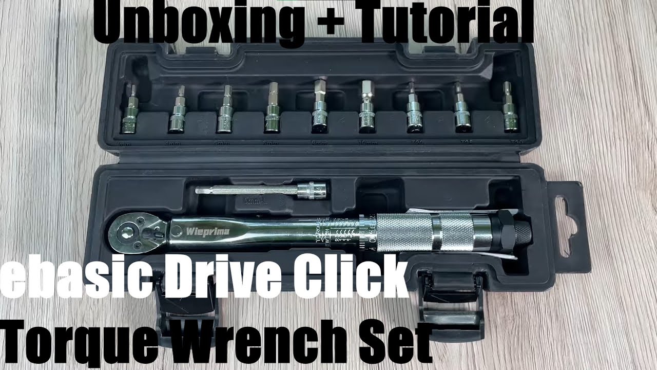 Drive Click Torque Wrench Set, ebasic 1/4-inch Drive Click Torque ...