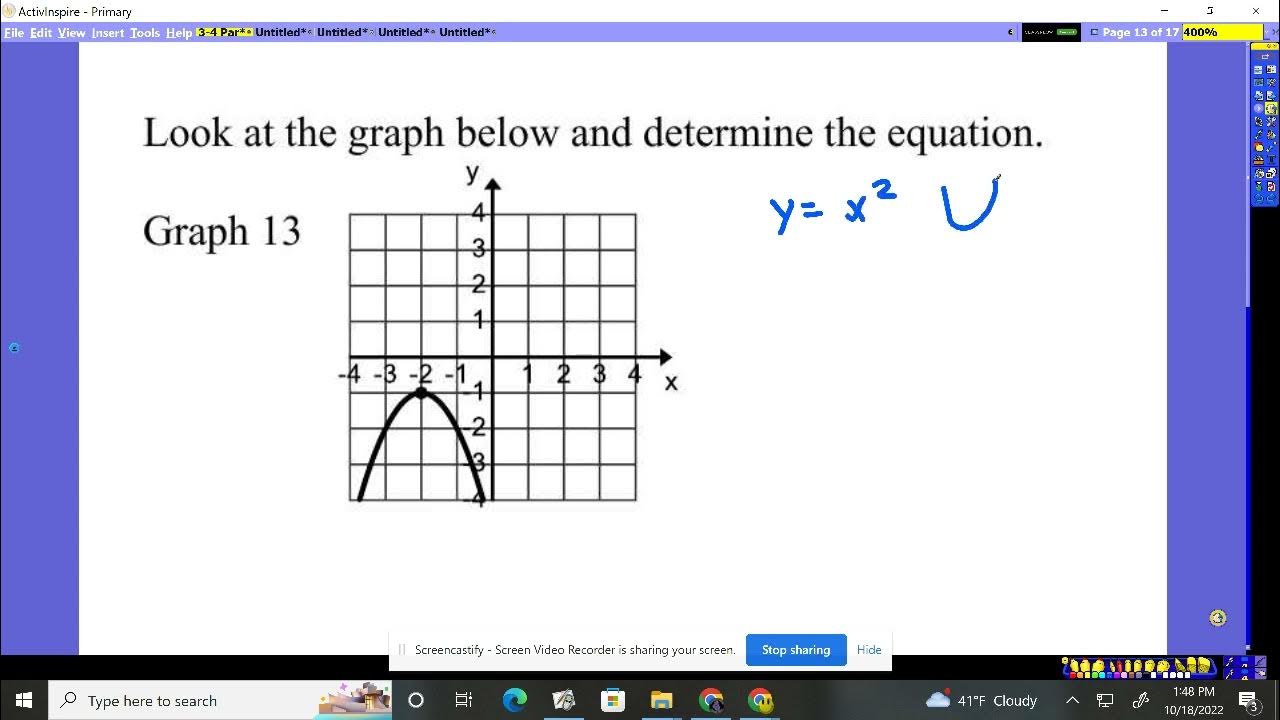 Algebra 2 3-4 #12-14 - YouTube