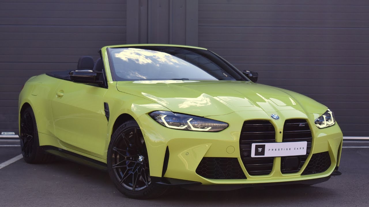 STUNNING SAO PAULO YELLOW BMW M4 COMPETITION CONVERTIBLE!!! - YouTube
