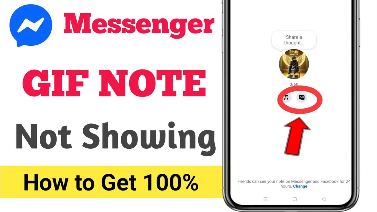 Fix Messenger GIF Note Option Not Showing Problem | Messenger GIF Note ...