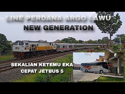 LINE PERDANA ARGO LAWU NEW GENERATION DAN KETEMU EKA CEPAT JETBUS 5 ...