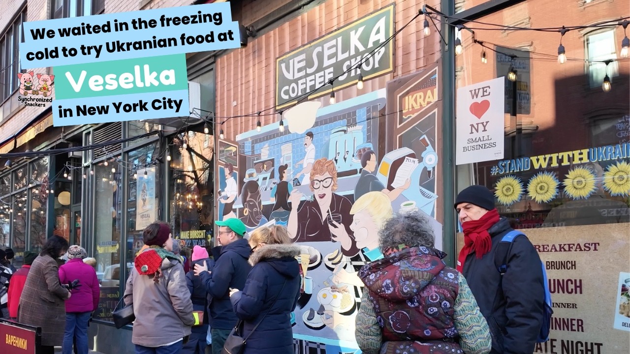 Eating delicious Ukrainian food at the legendary Veselka in NYC - YouTube