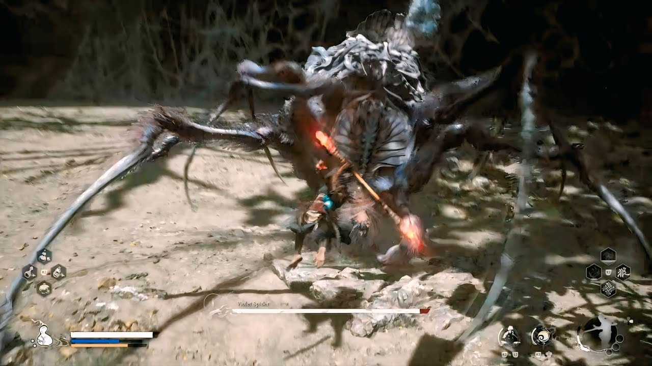 Black Myth: Wukong Big spider vs Wukong - YouTube