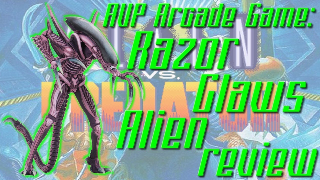 AVP arcade game: Razor Claws Alien action figure review - YouTube