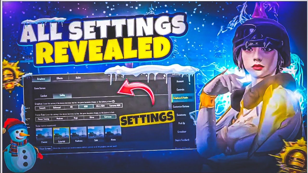 🔥BGMI Secret 🤫 Basic & Advance SETTINGS/ CONTROLS | Perfect BGMI ...