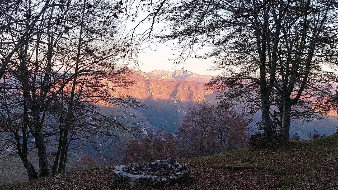 Relaxing Autumn Mountain Sunset with Soothing Nature Sounds - YouTube