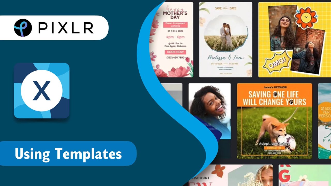 Quick & Easy Series: Templates in Pixlr X - YouTube