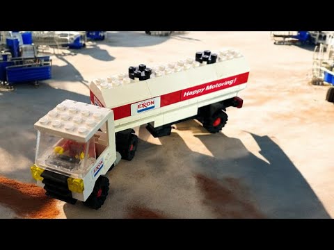 Building LEGO 6696 Exxon Fuel Tanker (1984) - YouTube