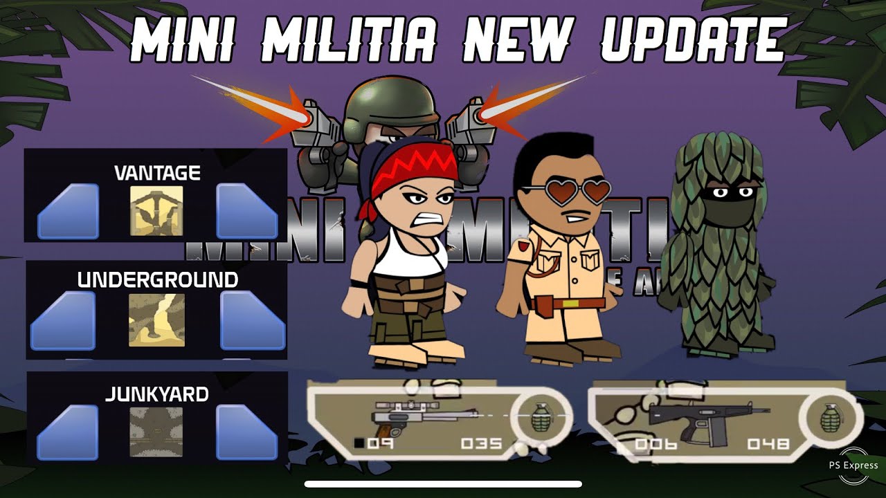 Mini Militia: NEW UPDATE NEW SKINS/GUNS/MAPS GAMEPLAY January 10, 2019 ...