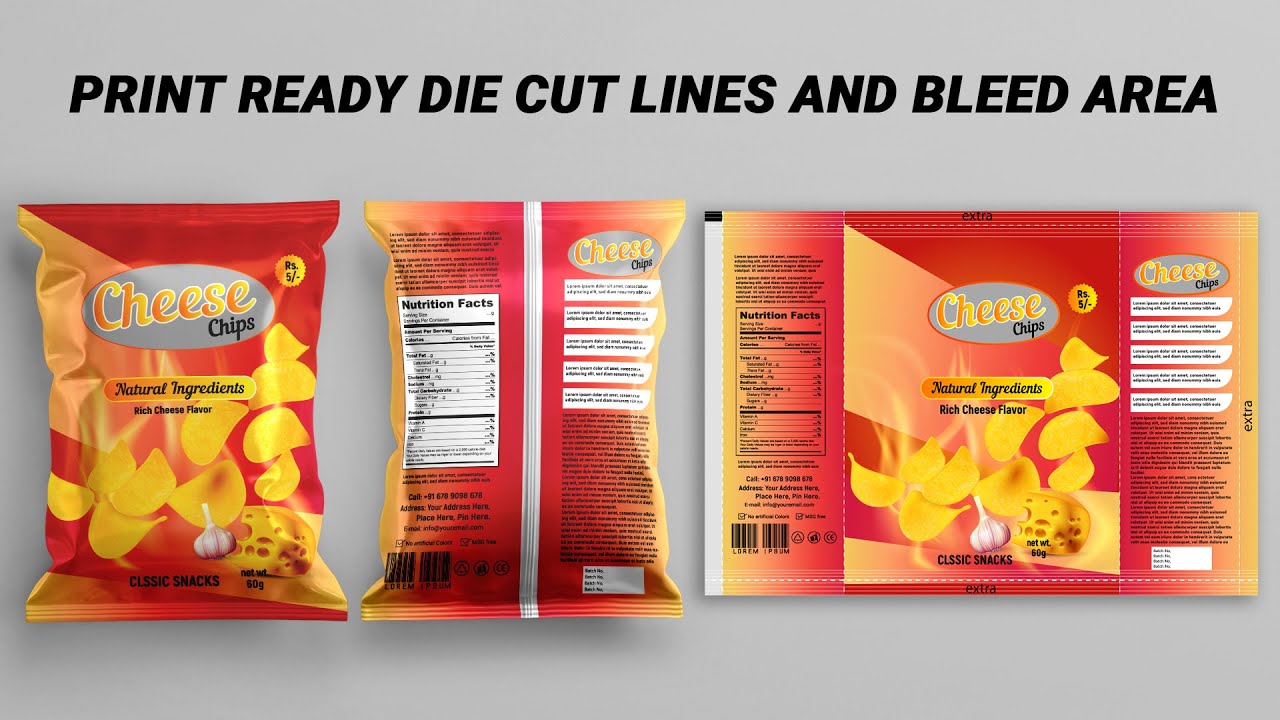 Product Packaging Design in Illustrator - How to Create Print Ready Die ...