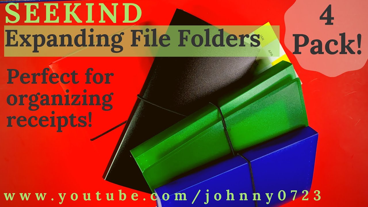 Expanding File Folders to organize your receipts and other paperwork ...