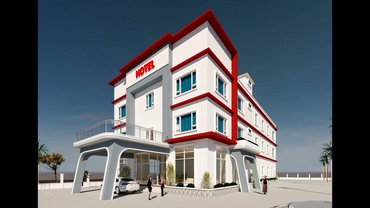 3 storey Hotel Animation - YouTube