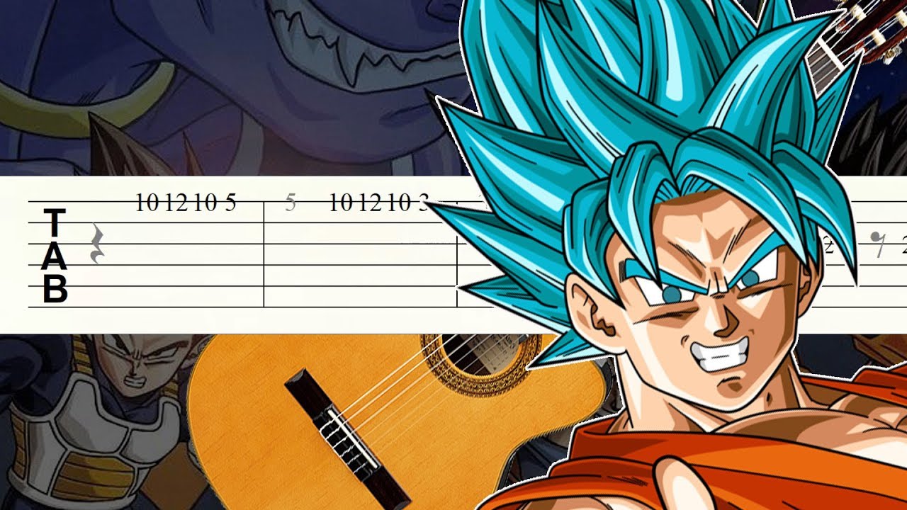 Dragon Ball Super Vuela Pega Y Esquiva Guitarra Tutorial Youtube