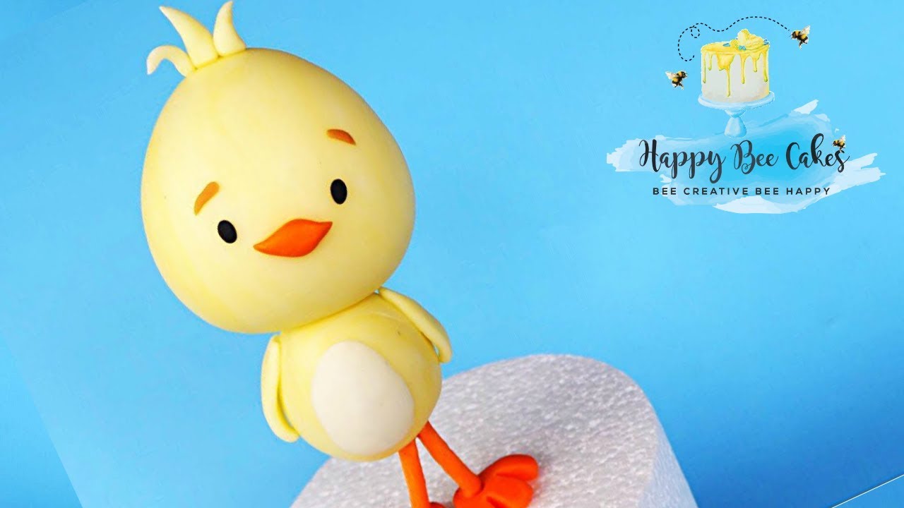 HOW TO MAKE A BABY CHICK | Cake topper tutorial Cute & Easy! - YouTube