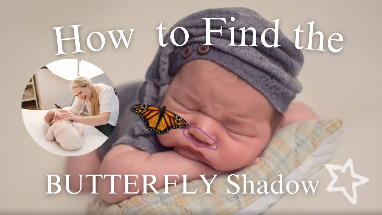 Lighting for Newborn Photography | Finding the Butterfly Shadow - YouTube