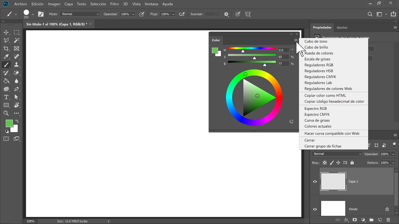 Panel Color en Photoshop - YouTube