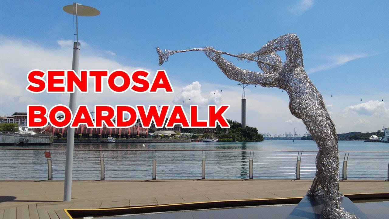 Sentosa Boardwalk to Resorts World Sentosa || Walking Singapore - YouTube