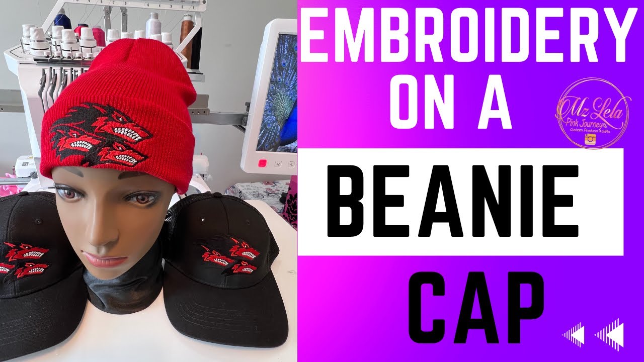Team logo embroidery - knit beanie. 5.5 Mighty Hoop Frame & Freestyle ...