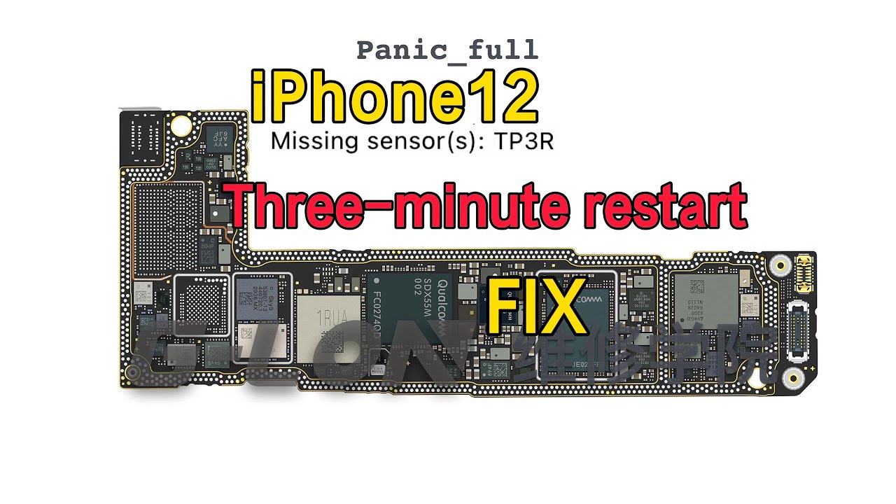 iPhone 12 Reboots issue fast troubleshooting/missing sensor:TP3R - YouTube