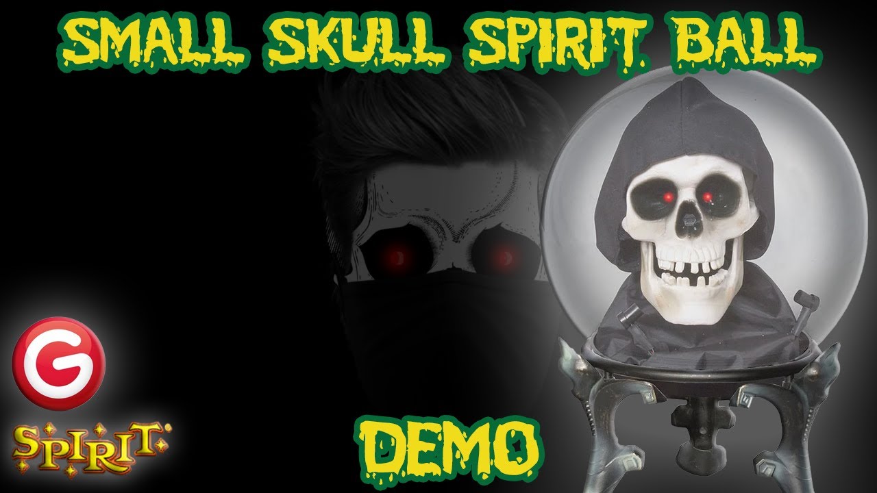 (Spirit Halloween) Gemmy Small Skull Spirit Ball 2007 Demo - YouTube