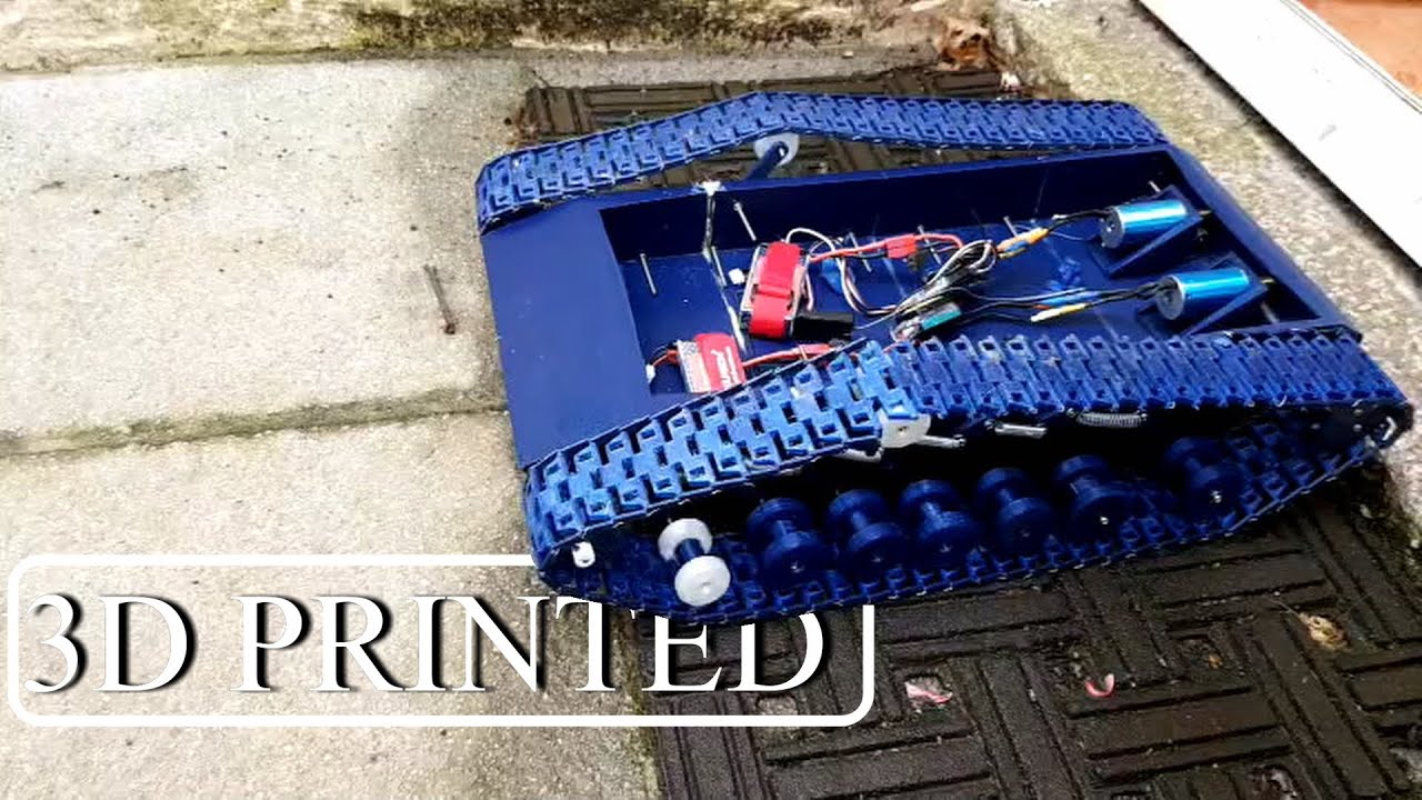 3D Printed RC Tank Project Prototype - YouTube