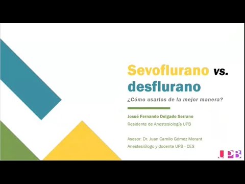 Sevoflurane vs Desflurane: ¿Cómo Utilizarlos de la mejor manera? - YouTube