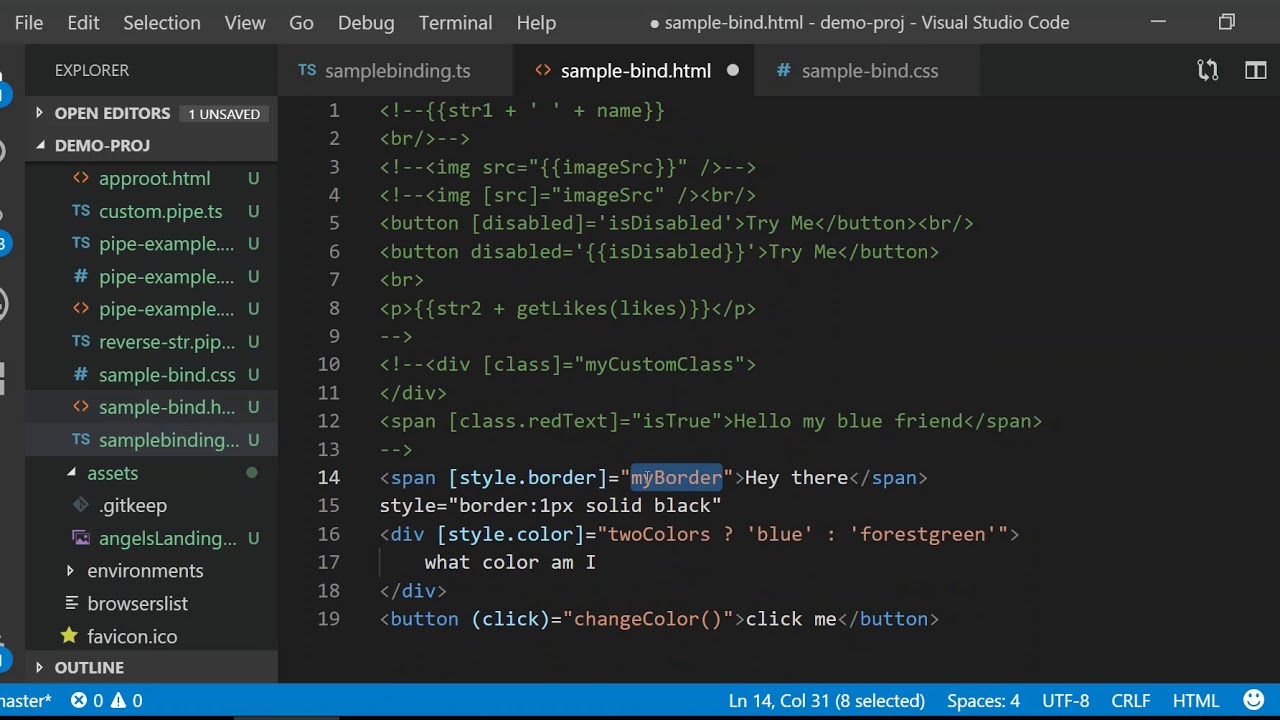 Angular 7 Data Binding Class And Style Binding Youtube 6208