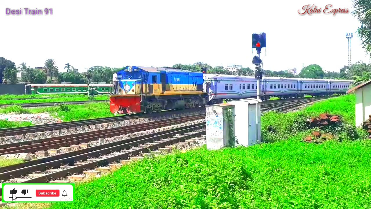 Kalni Express Train Entering Dhaka Station | Dhaka To Sylhet ...