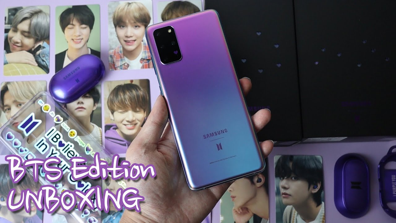 Samsung Galaxy BTS Edition Unboxing ASMR💜I 방탄소년단 갤럭시 스페셜 에디션 언박싱!💜 진짜 ...