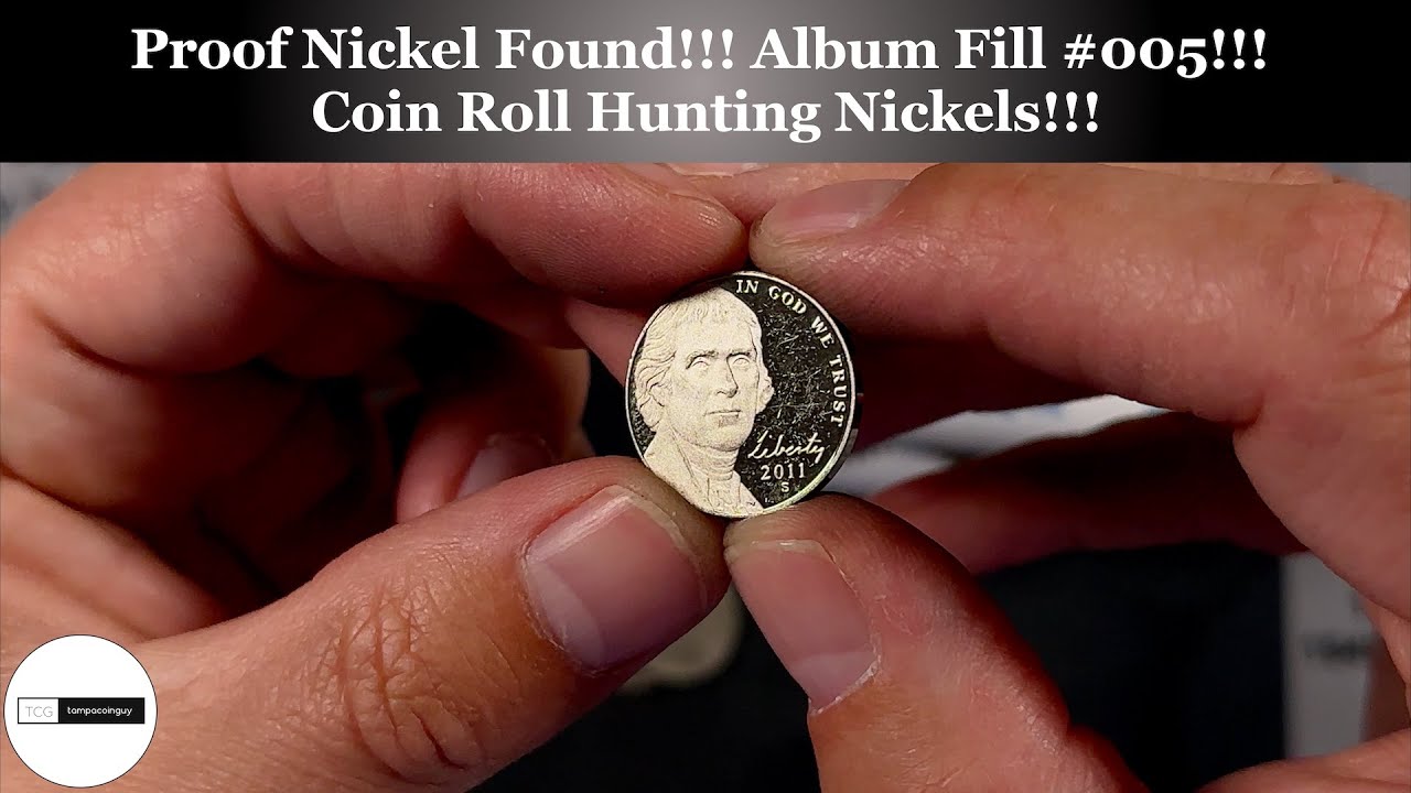 Proof Nickel Found!!! Album Fill #005!!! Coin Roll Hunting Nickels ...