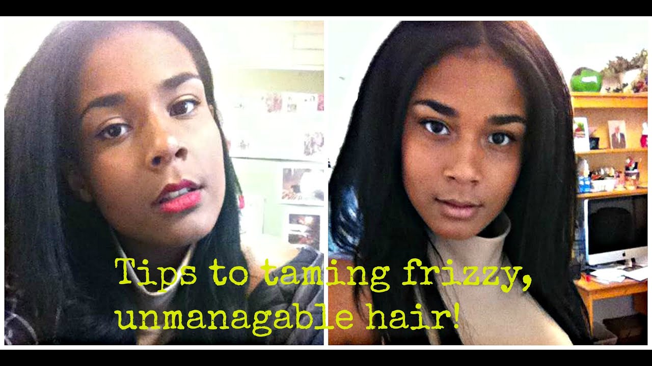 How to tame frizzy, unmanagable hair! | How to straighten ethnic hair ...