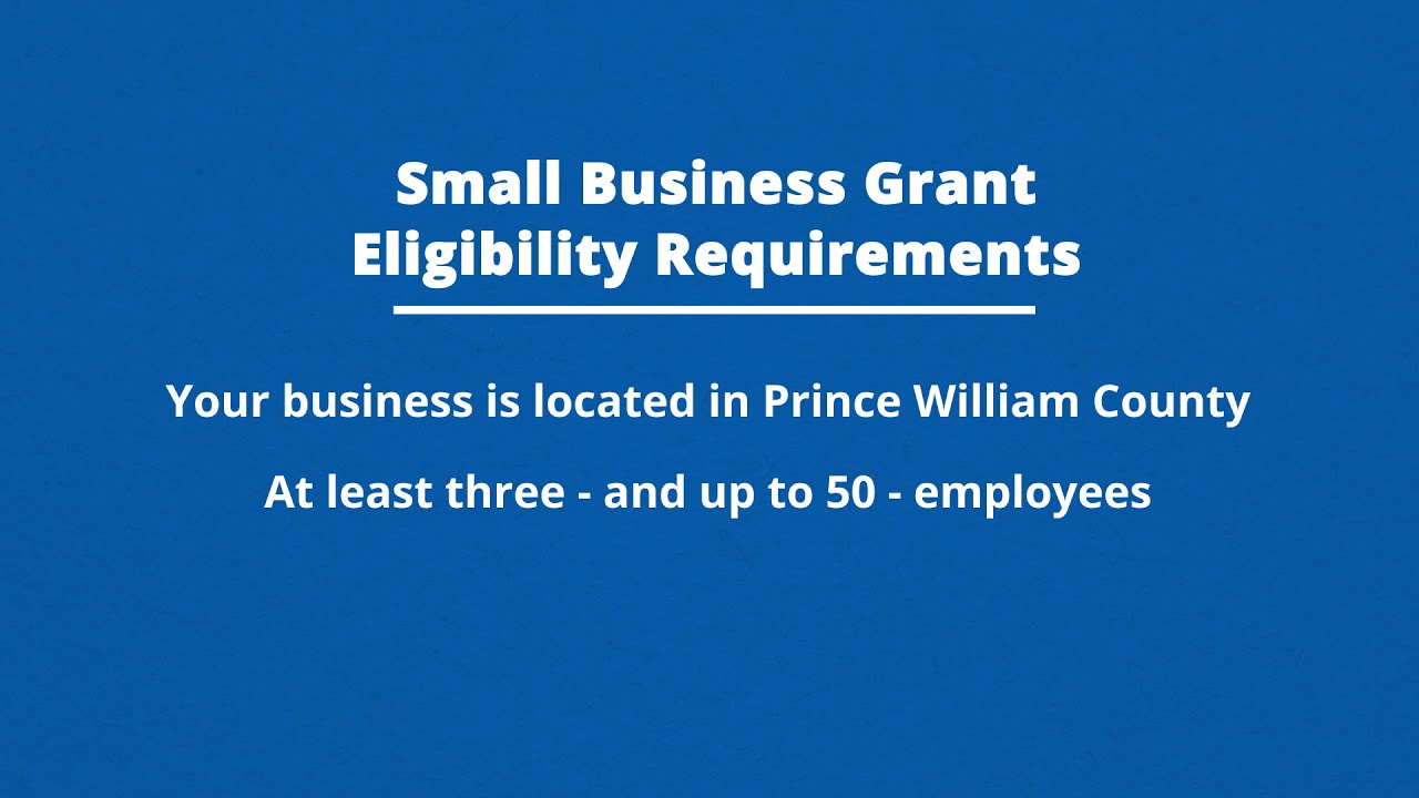 Economic Development Small Business Grant Program - YouTube