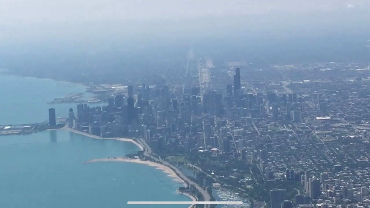 Chicago City View from the air. La ciudad de Chicago Desde El Aire ...