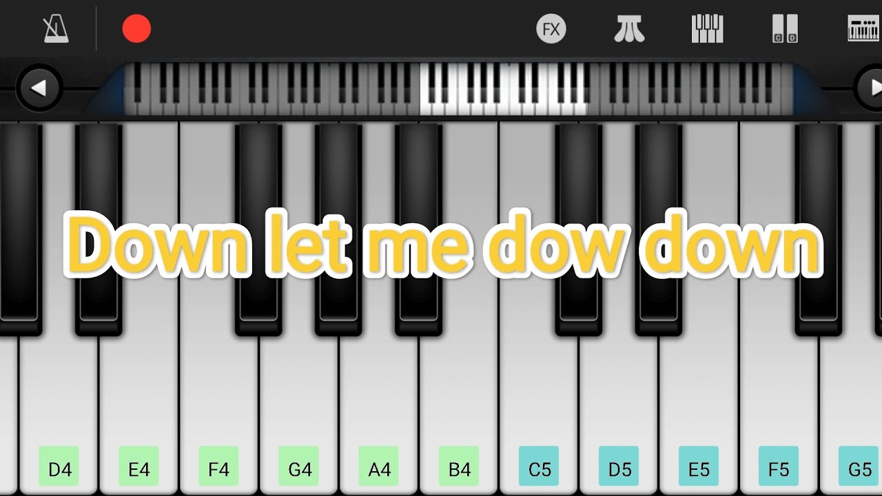Down let me down down on perfect piano #pianokidhun |Piano ki dhun ...