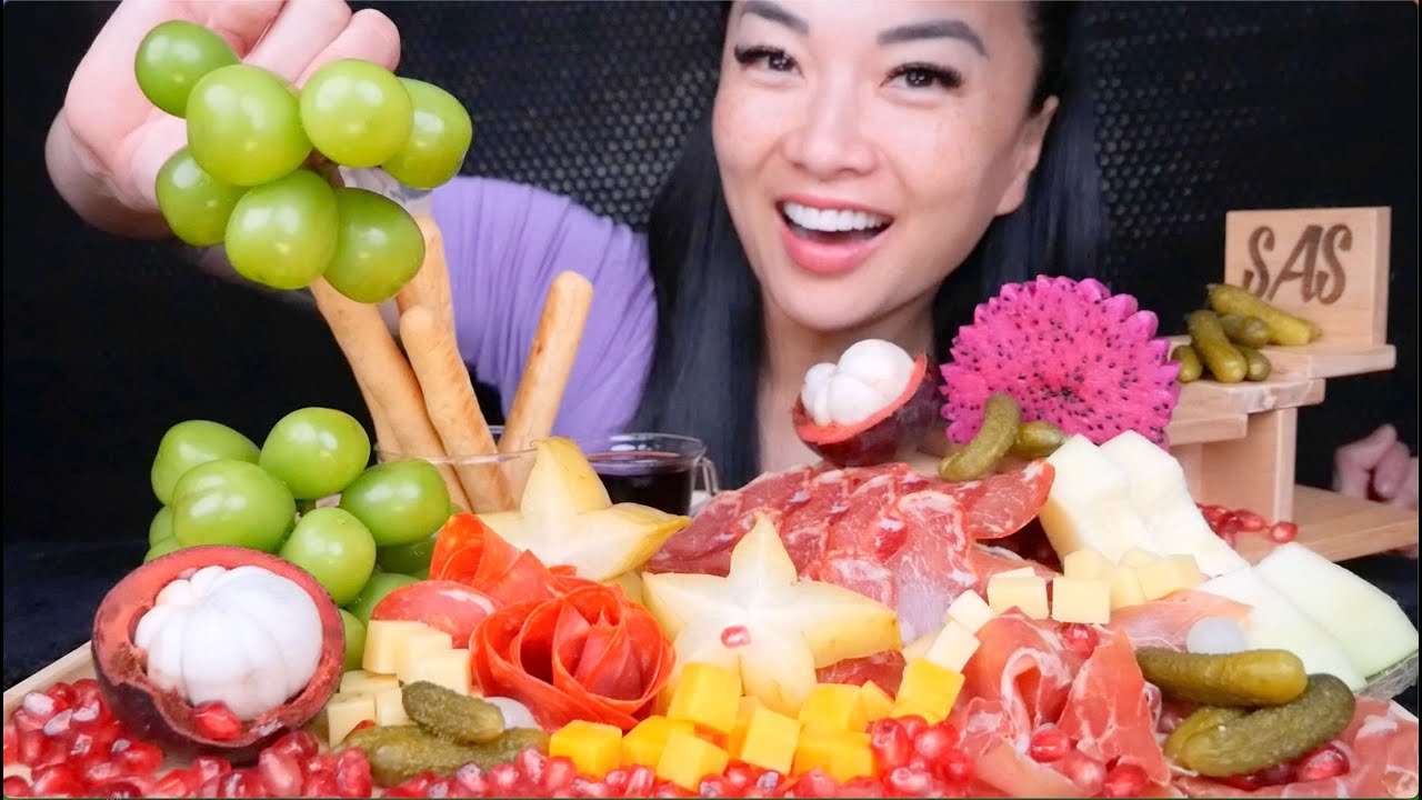 Charcuterie Board Asmr Eating Sounds Light Whispers Sas Asmr Youtube
