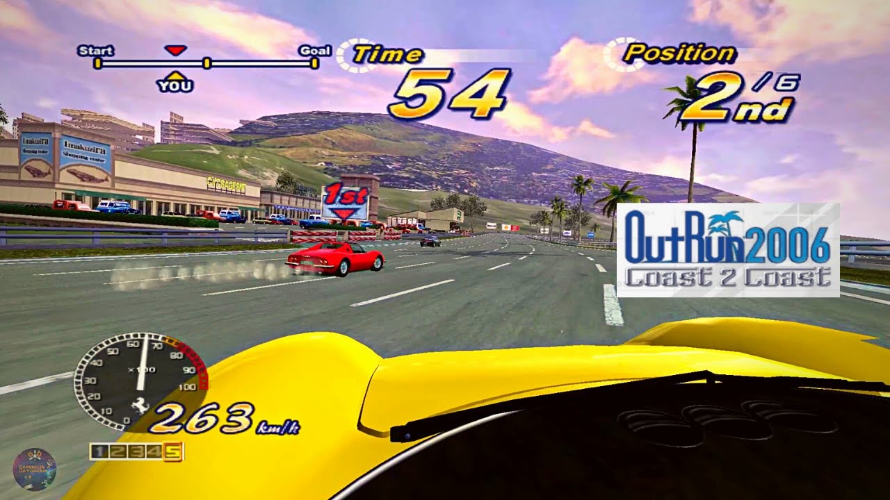 SEGA OUTRUN 2006 COAST TO COAST - INSERT COIN OR GAME OVER PC KEYBOARD ...