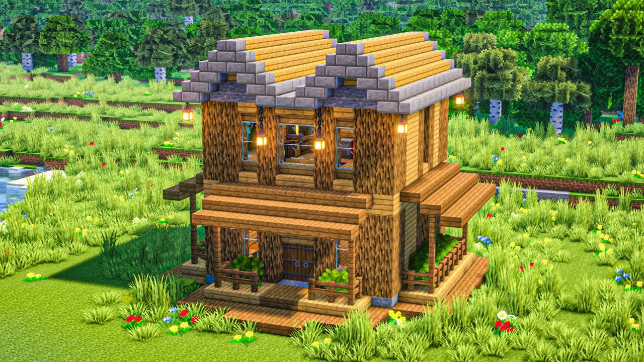 Minecraft: How To Build DUO Easy House / Tutorial - YouTube